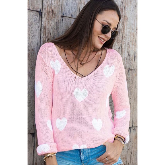 Wooden Ships | Sweaters | Wooden Ships Valentine Hearts Besotted Vneck ...